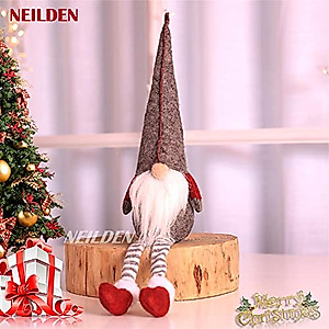 NEILDEN 3pcs Swedish gnome, Chirstmas Plush Toy, Scandinavian Style Decor, Dangle Leg Shelf sitters