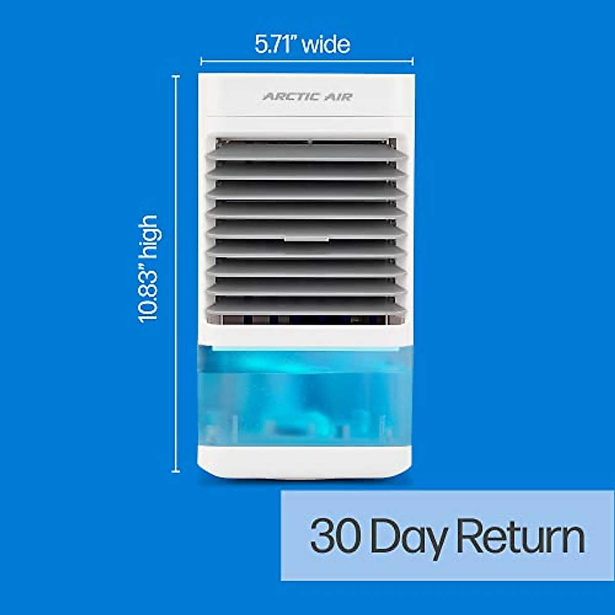 Arctic Air Pure Chill XL Evaporative Air Cooler - Powerful 4-Speed, Quiet, Lightweight Oscillating Portable Cooling Tower - Hydro-Chill Technology For Bedroom, Office, Living Room & More