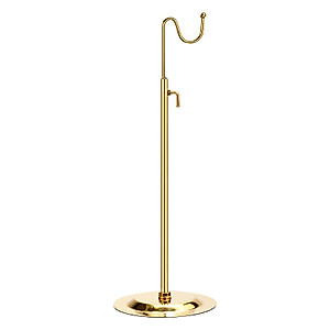 uxcell Purse Display Stand Adjustable Tabletop Single Hook Handbag Rack Stainless Steel Bag Holder for Retail Boutique Store - Gold