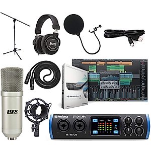 PreSonus Studio 26c 2x4,192 kHz USB Audio/MIDI Interface Studio Bundle with Studio One Artist Software Pack