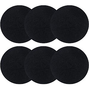 6 Pack Charcoal Filters for Kitchen Compost Bins - Thickening Compost Bin Filters Activated Carbon Filters for Kitchen Compost Bin Filters Replacement, 0.4" Thickness