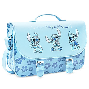 Disney Stitch Bag for Girls, Lilo and Stitch Cross Body Bag (Blue)