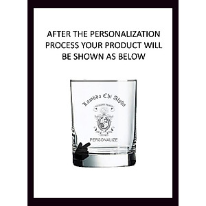 Greekgear Lambda Chi Alpha Old Style Glass Transparent