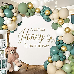Yeysynana A Little Honey is on The Way Baby Shower Party Sign Decorations, Welcome Baby Shower Decal Sign Gender Reveal Girl or Boy Wall Stickers Sign for Baby Party Backdrop Supply