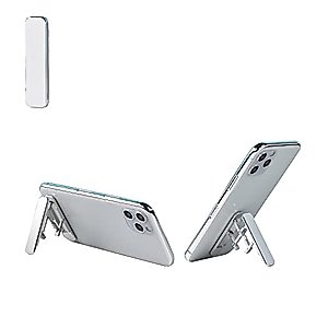VEVOOD Mobile Phone Desktop Llazy Bracket Flat Back Support Shelf Multi-Functional Portable Aluminum Alloy Foldable Ssmall Bracket (Silver)