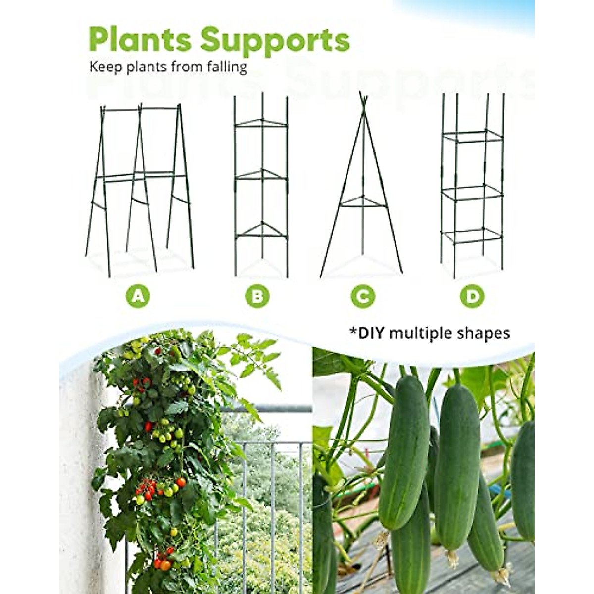 Quictent Galvanized Raised Garden Bed 8x4x2 Ft Tall Garden Bed Extra Height 22.04" Outdoor Heightened Planter Box for Deep Root Vegetables Herbs 4 Tomato Cages Weed Barrier Included Upgraded Wing Nuts