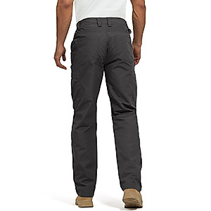 FREE SOLDIER Men's Water Resistant Pants Relaxed Fit Tactical Combat Army Cargo Work Pants with Multi Pocket (Classic Gray, 34W/30L)