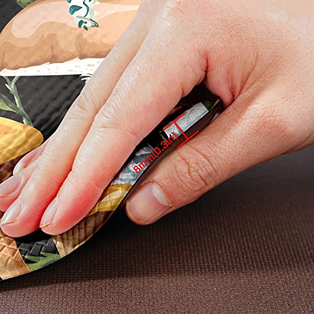 FNLNDO Mushroom Kitchen Rugs and Mats Green Mushroom Kitchen Decor Anti Fatigue Kitchen Floor Mat Set of 2 Non-Skid Washable Kitchen Runner Rug for Kitchen Sink Laundry (Green, 17.5"x29.5"+17.5"x47")