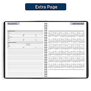 AT-A-GLANCE 2024 Weekly Planner, DayMinder, Quarter-Hourly Appointment Book, 8" x 11", Large, Black (G5200024)