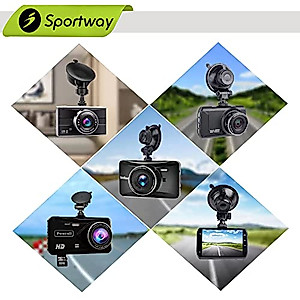 Sportway S501 Suction Cup Dash Cam Mount Holder (5th Gen) with Replaceable Joint for CHORTAU OldShark NIUTA Boogiio ORSKEY Abask and Most Other Car Dash Cameras