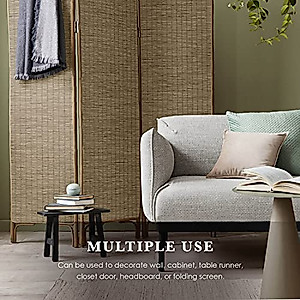 GoDear Design Faux Grasscloth Textured Wallpaper for Bedroom Living Room, Contact Paper for Wall Décor and Doors, Single Roll Wall Covering, 23" W x 96" L Non-Pasted Paper, Tranquility