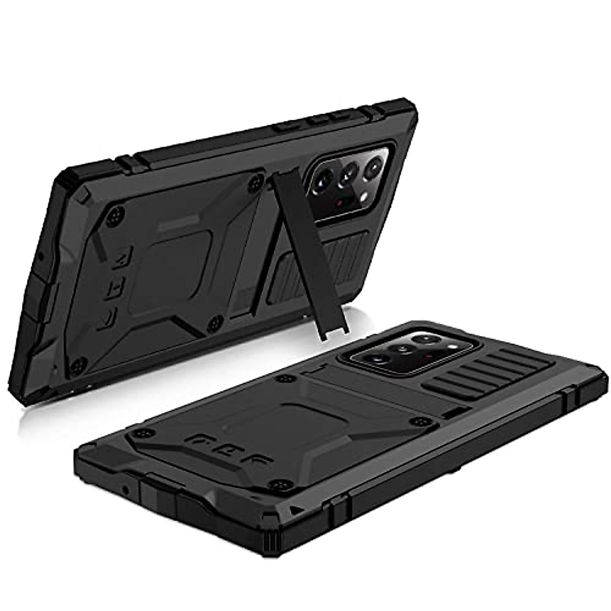 CHENXI for Samsung Galaxy Note 20 Ultra Case, Aluminum Metal Gorilla Glass Waterproof Shockproof Military Heavy Duty Sturdy Protector Cover Hard Case for Samsung Galaxy Note 20 Ultra (Black)