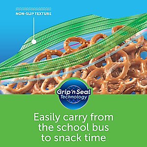 Ziploc Snack Bags, Storage Bags for On the Go Freshness, Grip 'n Seal Technology for Easier Grip, Open, and Close, 280 Count