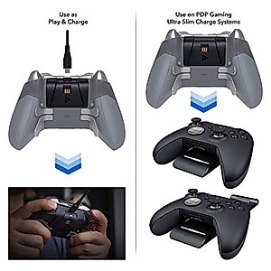 PDP Gaming METAVOLT Rechargeable Battery Pack for Xbox Controllers - Microsoft Licensed Cross-Compatible Xbox Series X|S, Xbox One Accessory, Secure Magnetic Port, LED, 20 Hours of Play Per Charge