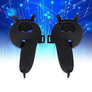 Touch Controller Grip Cover, Protective Precise Hole Position VR Controller Handle Silicone Case Wrist Knuckle Strap Controllers for Home