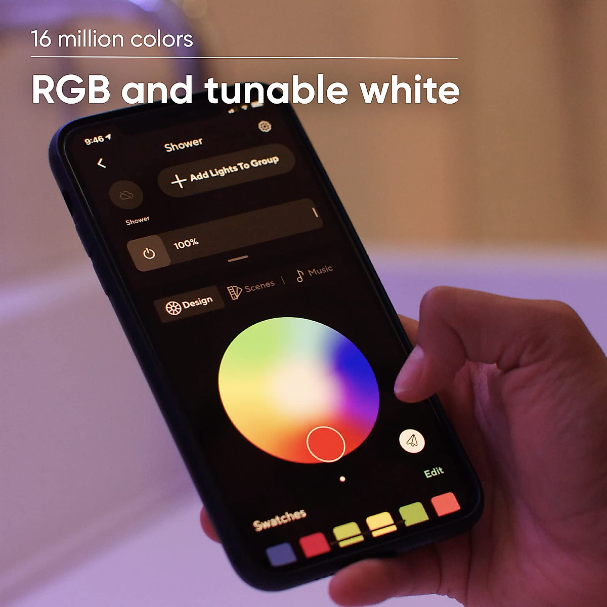 WYZE Light Strip Pro, 16.4ft WiFi LED Strip Lights, Multi-Color Segment Control, 16 Million Colors RGB with App Control and Sync to Music for Home, Kitchen, TV, Party, Works with Alexa and Google