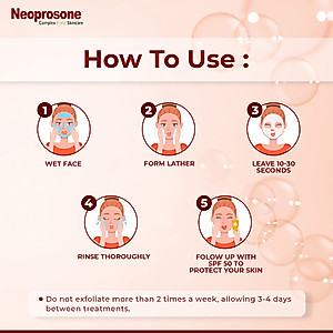 Neoprosone, Skin Brightening Soap | 2.02 oz / 80 g | Exfoliating Soap, Fade Spots on Body, Knees, Face, Armpits | with Glycerin