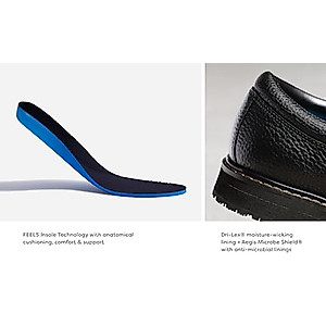 Dr. Scholl's Shoes Men's Harrington II Work Shoe, Black, 8.5 Wide US