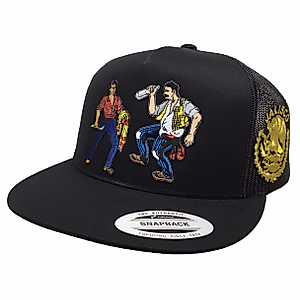El Borracho y el valiente de Jalisco hat Black mesh Snapback