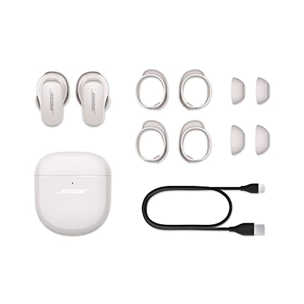 NEW Bose QuietComfort Earbuds II, Wireless, Bluetooth, World’s Best Noise Cancelling In-Ear Headphones with Personalized Noise Cancellation & Sound, Soapstone