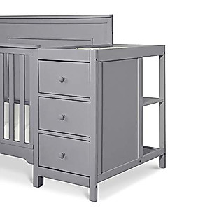 Carter's by DaVinci Dakota 4-in-1 Crib and Changer Combo in Grey, Greenguard Gold Certified