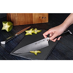 Cangshan Y2 Series Knife Set, 6-Piece German Steel Block, Silver