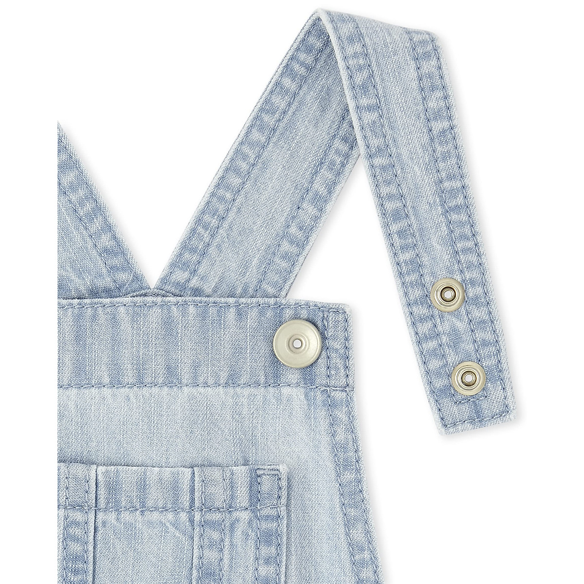 The Children's Place baby girls The Children's Place and Toddler Denim Overalls Rompers, Leighton Wash, 5T US