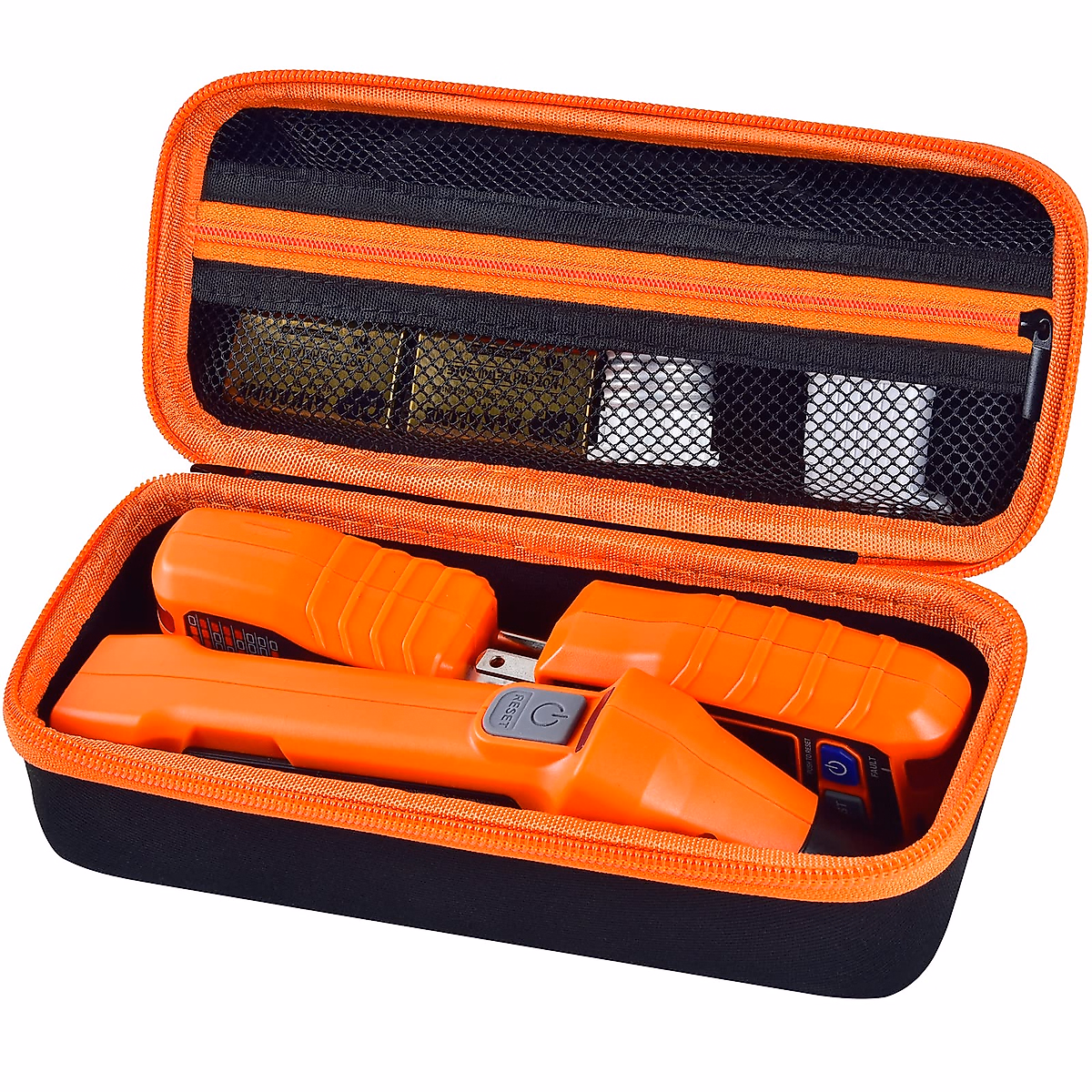 Case Compatible with Klein Tools ET310 AC Circuit Breaker Finder, 80041 Outlet Repair Tool Kit & RT250 GFCI Receptacle Tester, Electrical Tools Storage Organizer Holder Bag for Accessories (Box Only)
