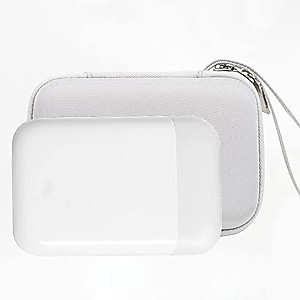 khanka Hard Travel Case Compatible with Liene 2x3” Photo Printer- Mini Instant Portable Photo Printer,Case Only (White)