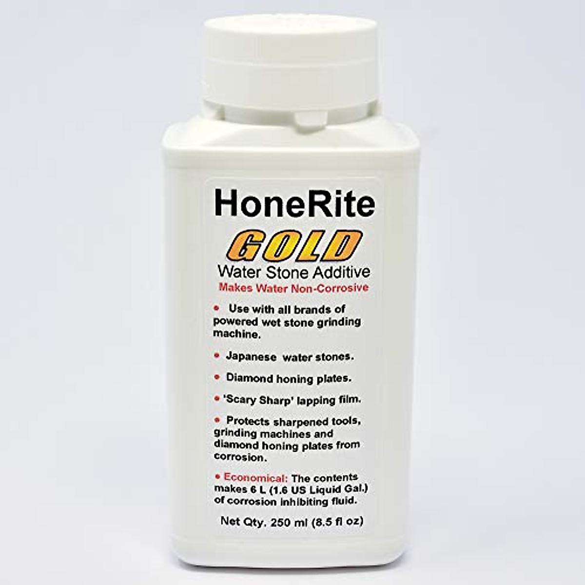 Shield Technology HoneRite Gold Water Additive 250ml by Honerite STN-HRG250 250ml Honing Solution. Formulated to Make Water Non-Corrosive and help protect against Rust