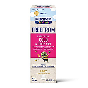 Mucinex Children's Liquid - FreeFrom Multi-Symptom Cold & Stuffy Nose 4oz