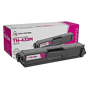 LD Products Compatible Toner Cartridge Replacement for Brother TN-433 TN433M High Yield (Magenta) for use in HL-L8260CDW, HL-L8360CDW, HL-L8360CDWT, HL-L9310CDW, MFC-L8610CDW, MFC-L9570CDWT