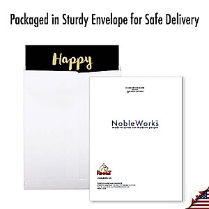 NobleWorks - 1 Jumbo Greeting Card for Boss (8.5 x 11 Inch) - Manager Gratitude, Thanks Notecard for Bosses - Happy Boss's Day from All J5886BOG-US