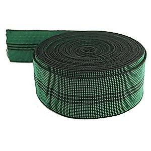 5 Yards (15 Ft) Roll - Two-Inch Latex Elasbelt Webbing for Chair Repair - Upholstery Webbing for Hammock Hanging Net Rope Chair Modification, Stretchy Spring Alternative, Sofa, Couch, Chair Repair