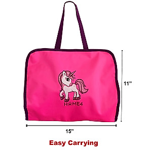 HOME4 Unicorn Toy Dolls Travel Carrying Bag Storage Organizer Compatible with Surprise Toys OMG Barbie LOL