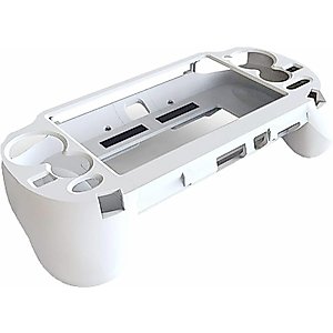 L2 R2 Trigger Hand Grip Shell Controller Protective Case for Sony PS Vita 1000 (White)