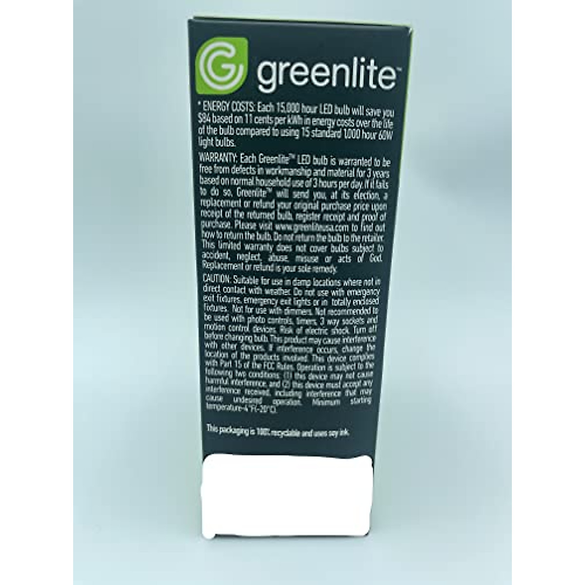 Greenlite 4 Pack 9W LED 60W Equivalent, Non-Dimmable Light Bulb