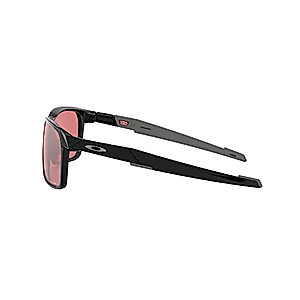 Oakley Men's OO9460 Portal X Rectangular Sunglasses, Polished Black/Prizm Dark Golf, 59 mm