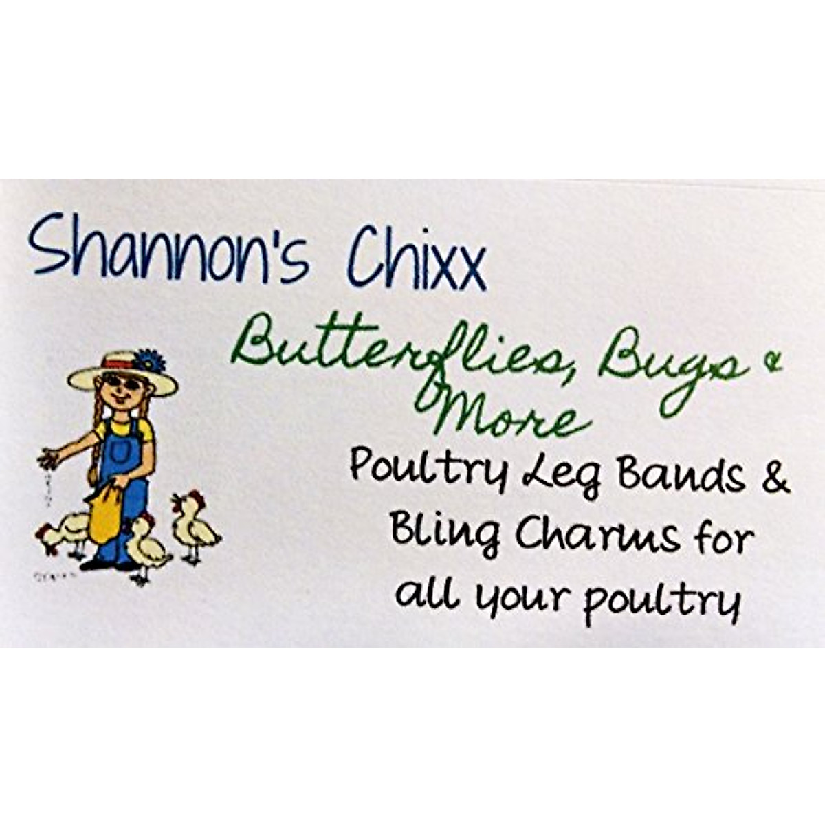 Shannon's Chixx Colorful Poultry Leg Bands for Home Chicken Coops, Identification Bands for Chickens, Ducks, Geese, and Turkeys, Butterfly, Bugs, and More Charms (Set of 10)