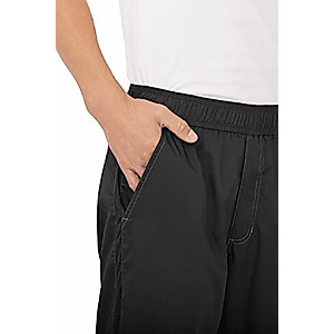 Chef Works Men's Cool Vent Baggy Chef Pants, Black, Medium