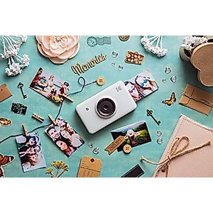 Kodak Mini shot 2 in 1 Wireless Instant Digital Camera and Social Media Portable Photo PRINTER, LCD Display, Premium quality Full Color prints, Compatible w/iOS and Android (Black)