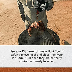 Pit Barrel Cooker Ultimate Hook Tool | Stainless Steel Pit Barrel Hook with Bottle Opener | Pit Barrel BBQ Tool for Safely Removing Meat and Veggies