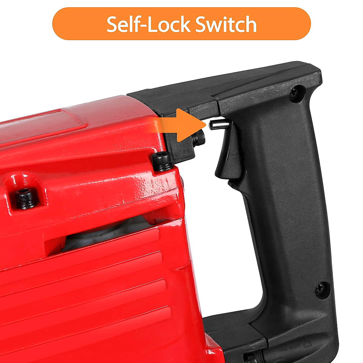 ZENY 2200W Heavy Duty Electric Demolition Jack Hammer Concrete Breaker Drills w/Case, Gloves 2 Chisel 2 Punch Bit Set