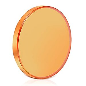 FAHKNS PVD ZnSe CO2 Laser Lens Dia:15mm/0.59" FL63.5mm/2.5" T2.2mm Focus Lens for CO2 Laser Engraving Cutting Engraver/Cutter 50w-100w