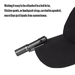 ThruNite EDC Flashlight Archer Mini, 405 Lumens Tail Switch LED Flashlight, USB C Rechargeable Little Pocket Penlight for Camping, Outdoor, and Emergency - Metal Grey Cool White