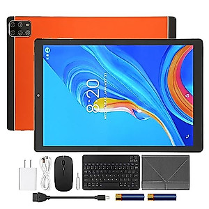 HD Tablet, 1960x1080 Dual Speakers 8800mAh 6GB 128GB 5GWiFi 2 in 1 Tablet for Study (US Plug)