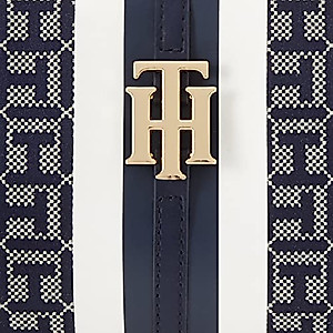 Tommy Hilfiger Womens Jaden Wristlet HANDBAG, Light Stone/Navy, One Size US