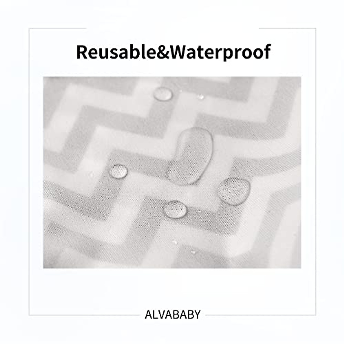 ALVABABY 2pcs Cloth Diaper Wet Dry Bags Waterproof Reusable with Two Zippered Pockets Travel Beach Pool Daycare Soiled Baby Items Yoga Gym Bag for Swimsuits or Wet Clothes L2933