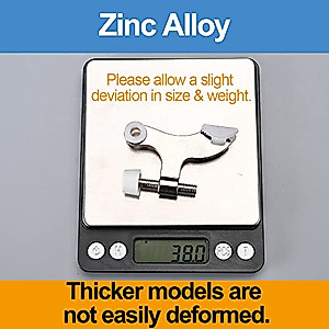 GDFYMI Hinge Pin Door Stopper, Adjustable Heavy Duty Door Stop, with White Rubber Bumper Tips (6 Pack, Brushed Nickel)