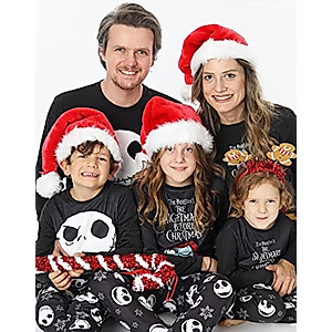 Disney The Nightmare Before Christmas Womens Pajamas | Jack Skellington Sally Halloween Matching Long Sleeve Long Leg PJ Set